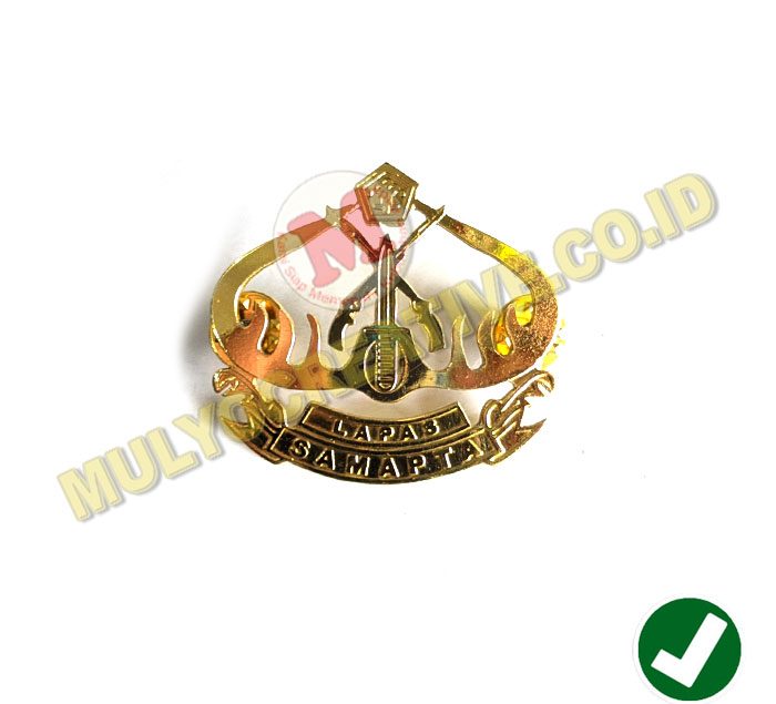 Pin Lapas Samapta Bahan Logam Kuningan Pin Lencana Lapas Murah – pesan ...
