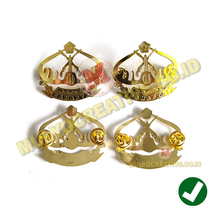 Pin Lapas Samapta Bahan Logam Kuningan Pin Lencana Lapas Murah | pesan ...