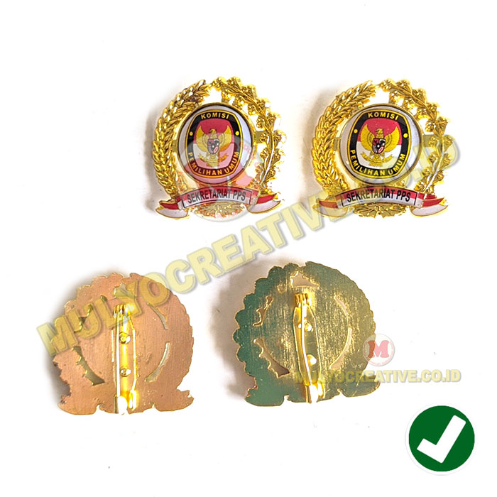 Pin Sekretariat PPS Model Padi Kapas Pin Bros Sekretariat PPS Murah ...