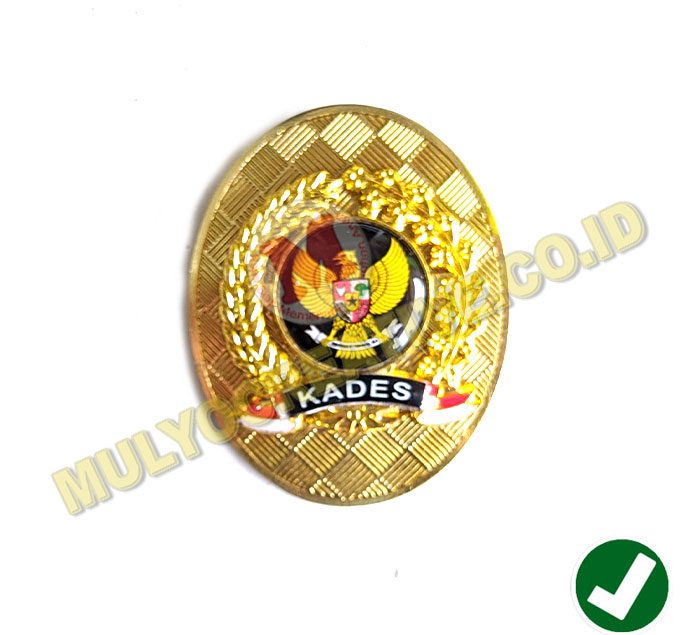 Lencana Pin Kepala Desa Pin Lurah Peniti Model Oval Atribut Kerja ...