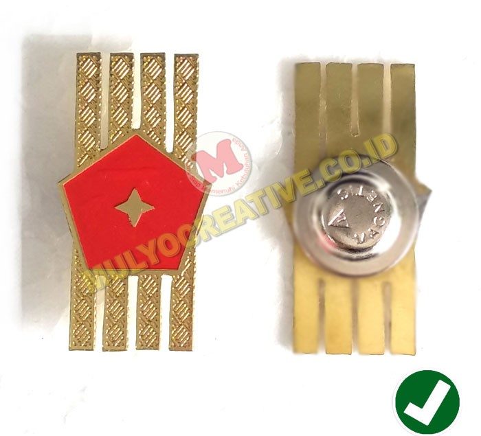 Order Pin Kerah Monogram Tanda Pangkat Pegawai Kementerian Pertahanan ...