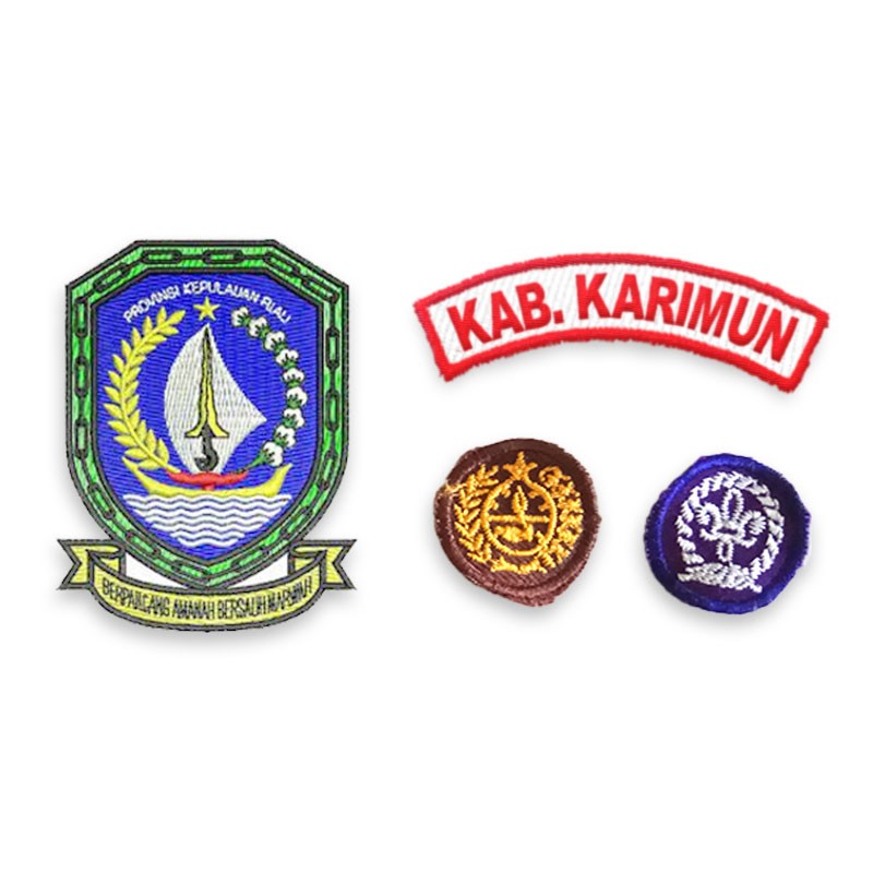 Jual Bordir Pramuka Kwarcab Kwarda Provinsi Kepulauan Riau | pesan pin ...