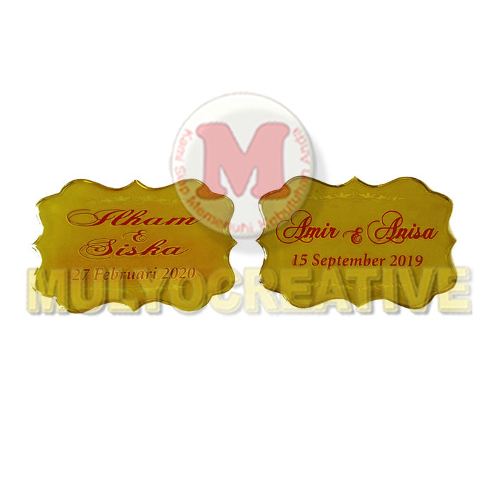 Beli Label Plat Wedding – Plat Mahar – Label Plat Hantaran Pernikahan ...