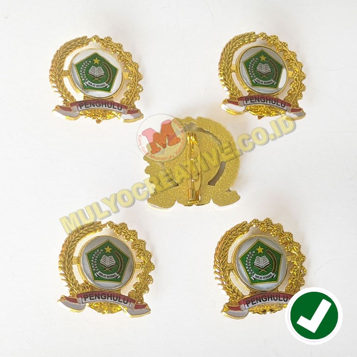 Order Lencana Penghulu Padi Dan Kapas – Pin Padi Kapas Logo Kemenag ...