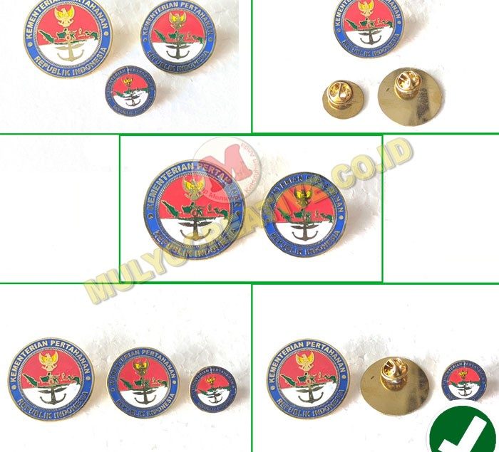Jual Lencana Pin Kementerian Pertahanan RI Pin Logo Model Bulat – Kecil ...