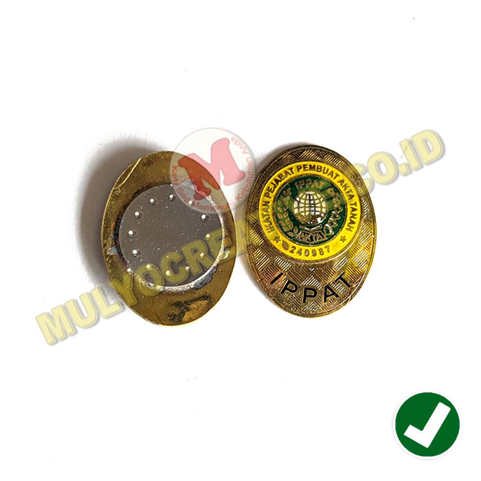 Pin Logo IPPAT Bros IPPAT Pengait Magnet Model Oval Murah | pesan pin ...