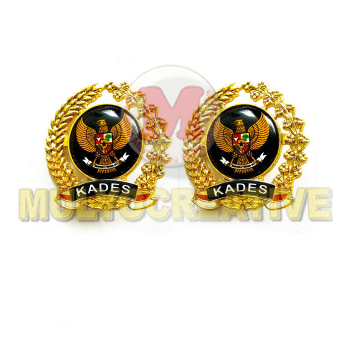 Pesan Pin Magnetik Tanda Jabatan Perangkat Desa Bahan Logam Kuningan ...