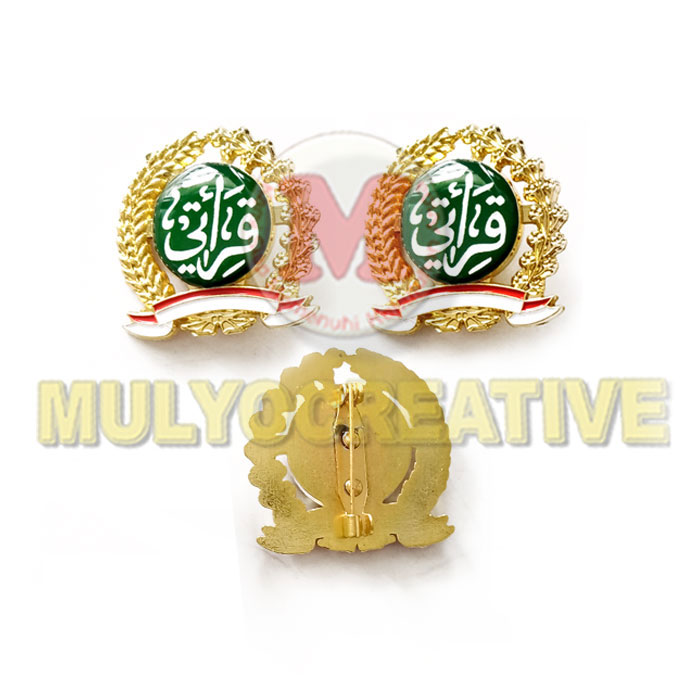 Beli Pin Lencana Bros Desain Custom – Pin Lencana Qiro’ati Bahan Logam ...