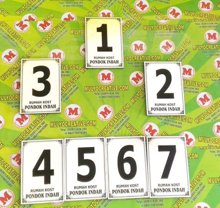 Jual Papan Nomer Ruangan dari Logam - Papan Nama Ruangan - Plat Nomor ...