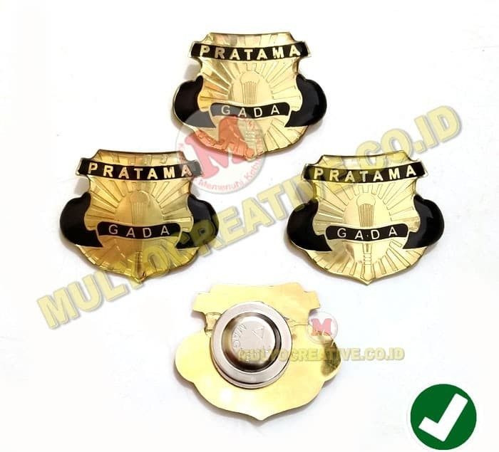 Pin Gada Pratama Satpam Magnet Lencana Logo Gada Pratama Security ...