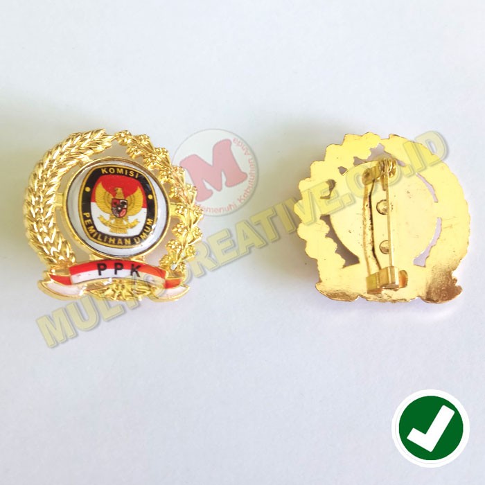 Pin KPU PPK PPS KPPU | pesan pin enamel lencana pin plakat akrilik ...