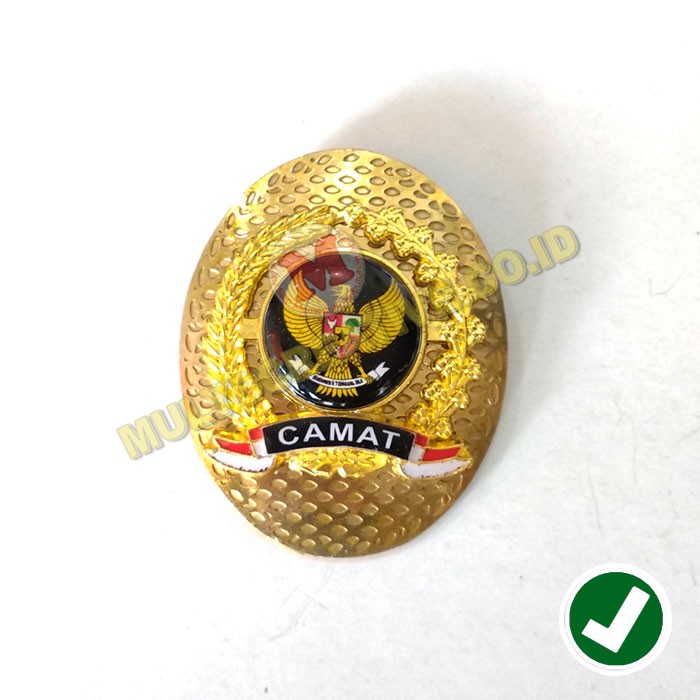 Jual Pin Logo Camat Lambang Padi Kapas – Pengait Peniti | pesan pin ...