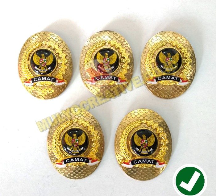 Jual Pin Logo Camat Lambang Padi Kapas – Pengait Peniti – pesan pin ...