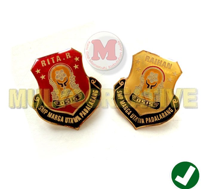 Order Pin OSIS Custom Bahan Logam Kuningan – pesan pin enamel lencana ...