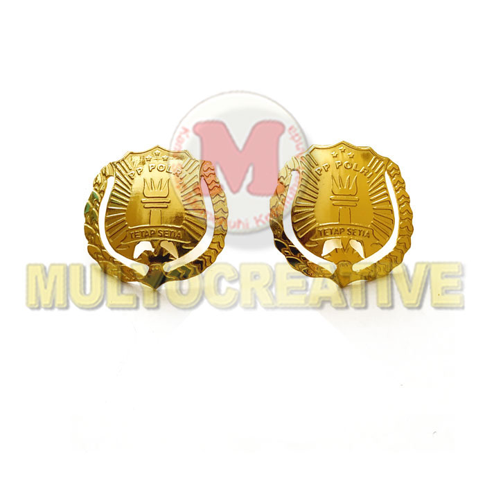Order Pin PP POLRI Bahan Logam Kuningan Harga Murah | pesan pin enamel ...