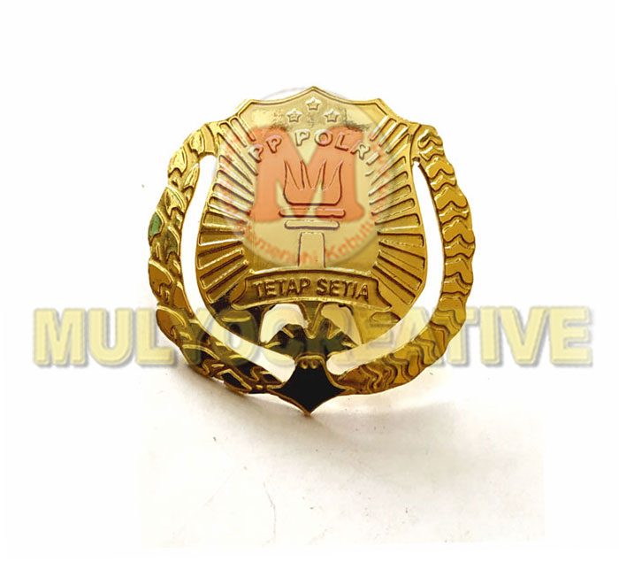 Order Pin PP POLRI Bahan Logam Kuningan Harga Murah – pesan pin enamel ...