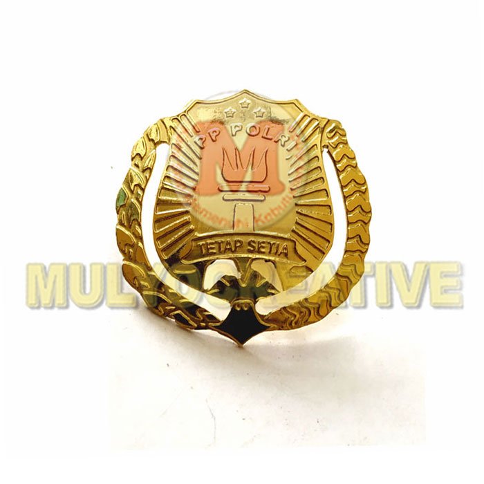 Order Pin PP POLRI Bahan Logam Kuningan Harga Murah | pesan pin enamel ...
