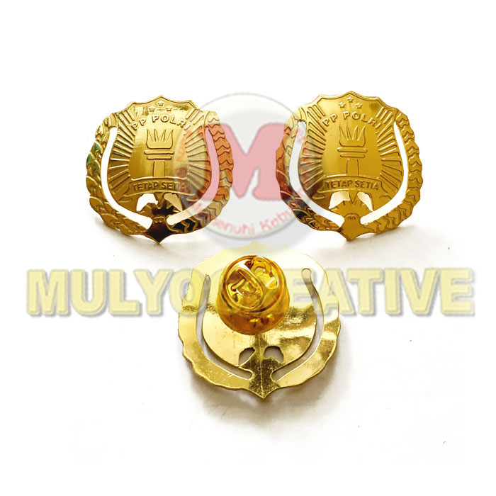 Order Pin PP POLRI Bahan Logam Kuningan Harga Murah | pesan pin enamel ...
