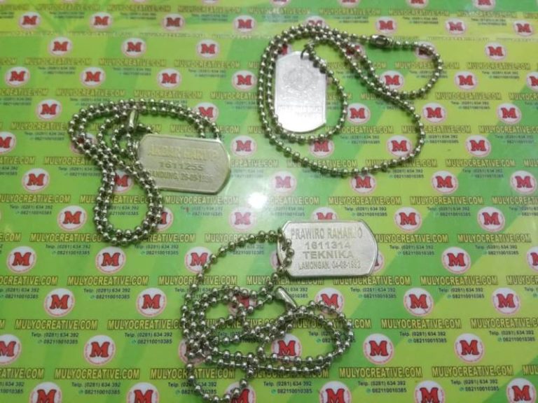 Pesan Kalung Plat Tentara Indonesia, Kalung Militer | pesan pin enamel ...