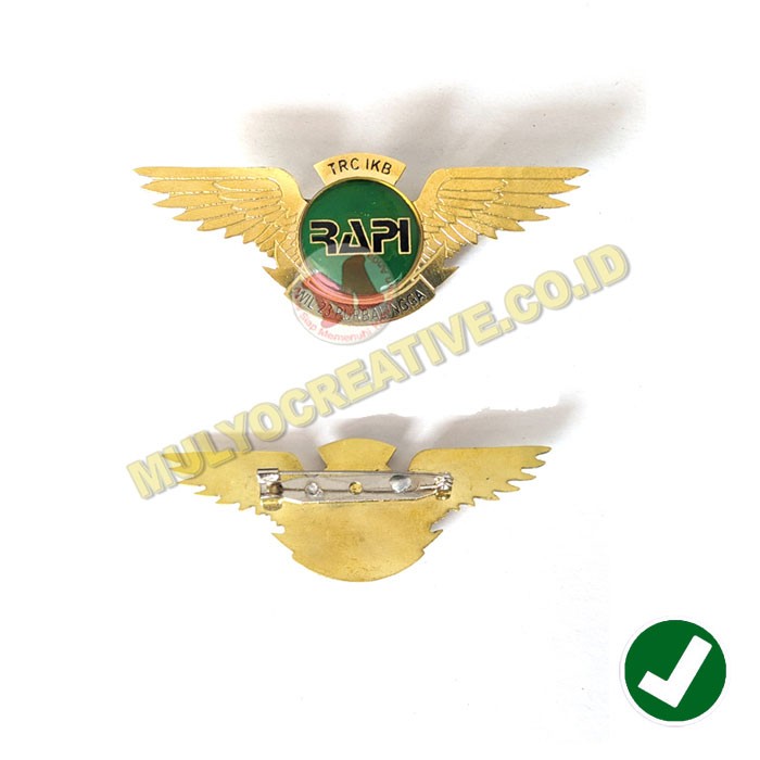Jual PO Pin Wing Murah – Bisa Custom Logo Contoh Logo RAPI | pesan pin ...