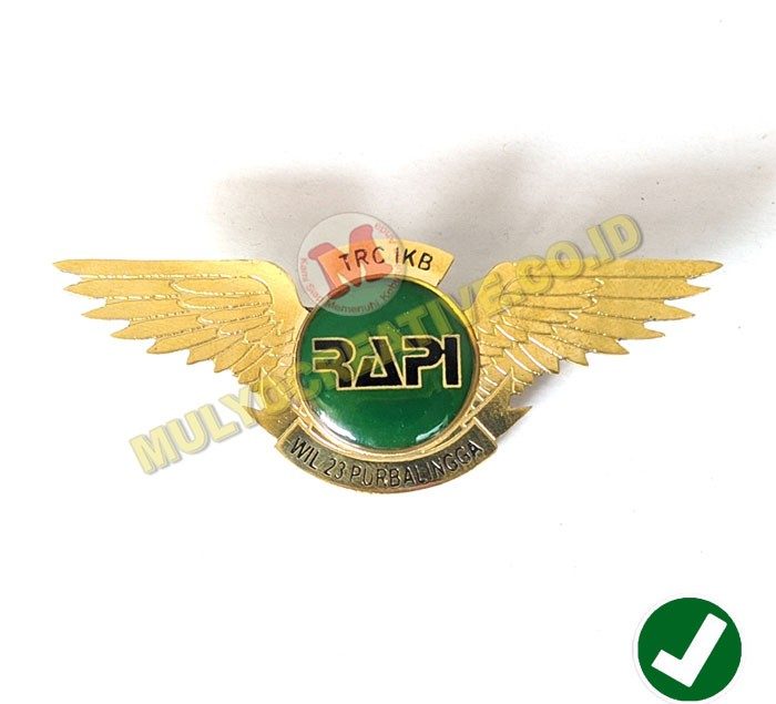 Jual PO Pin Wing Murah – Bisa Custom Logo Contoh Logo RAPI – pesan pin ...