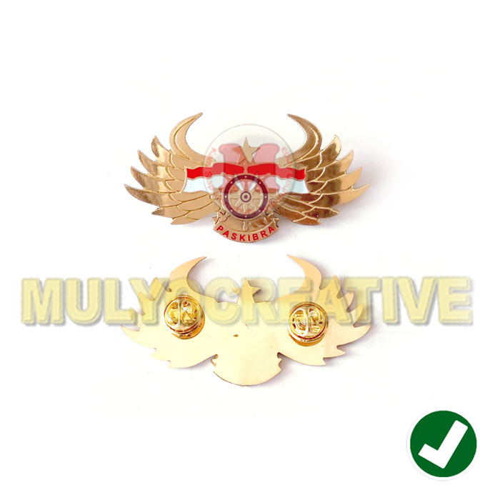 Jual Wing Paskibra Motif Sayap Garuda Bahan Logam Kuningan | pesan pin ...