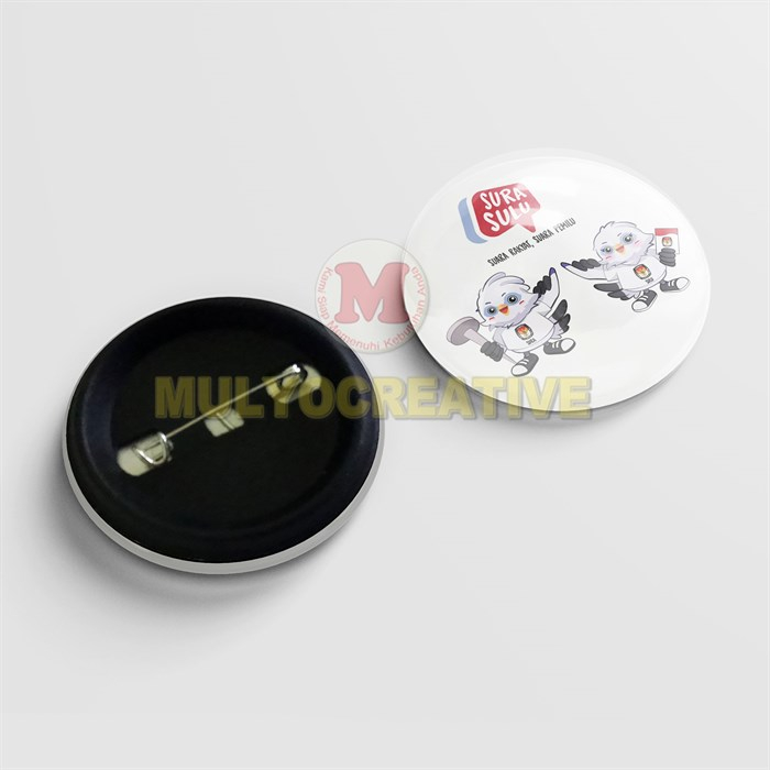 Pin Bros Maskot Pemilu 2024 – Pin Peniti Sura Sulu KPU – Pin Button ...