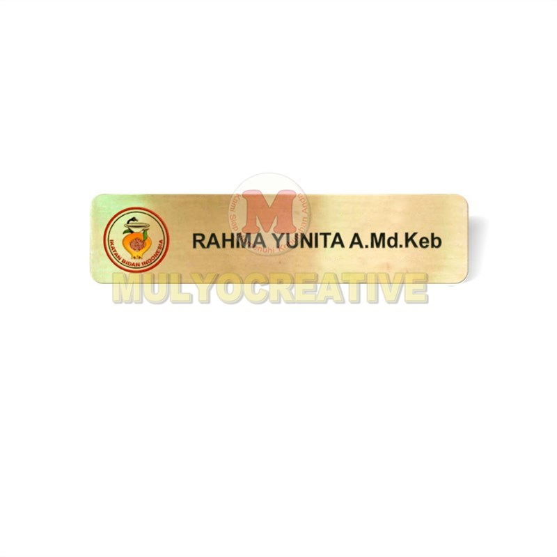 Nama Tag Dada Stall Ikatan Bidan Indonesia Pengait Magnet | pesan pin ...