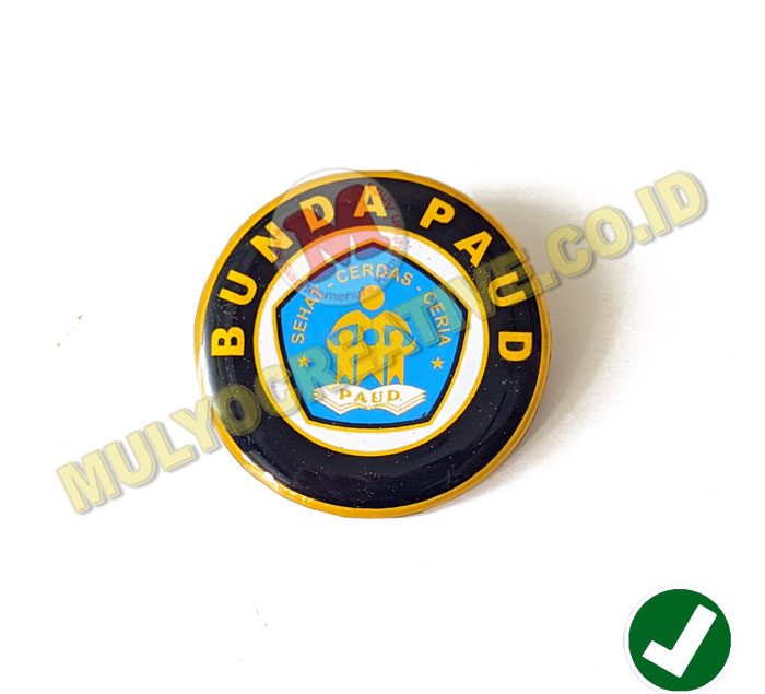 Pin Bunda paud Lencana Pin Logo Bunda paud Model Bulat Murah – KECIL ...