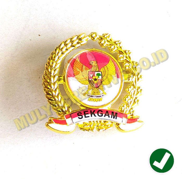 Pin SEKGAM- Logam Kuningan – Bentuk Padi Kapas | pesan pin enamel ...