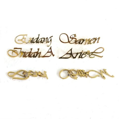 Plat Name Tag Bentuk Custom Plat Nama Custom Untuk Nama Dada – PENDEK ...