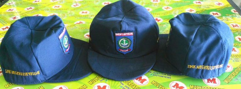 Jual Topi Sekolah + Logo Sekolah, Untuk SD SMP SMA, Atribut Sekolah ...
